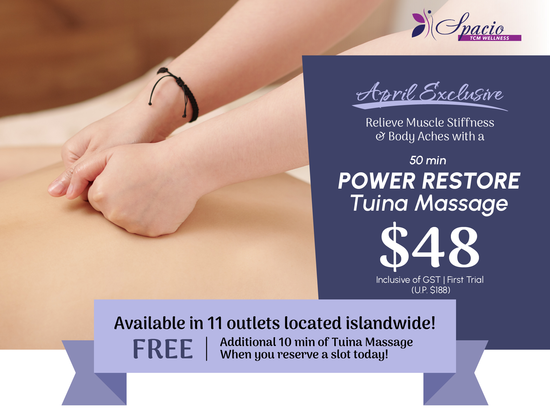 April 2023 Exclusive: $48 Tui Na Massage - Spacio